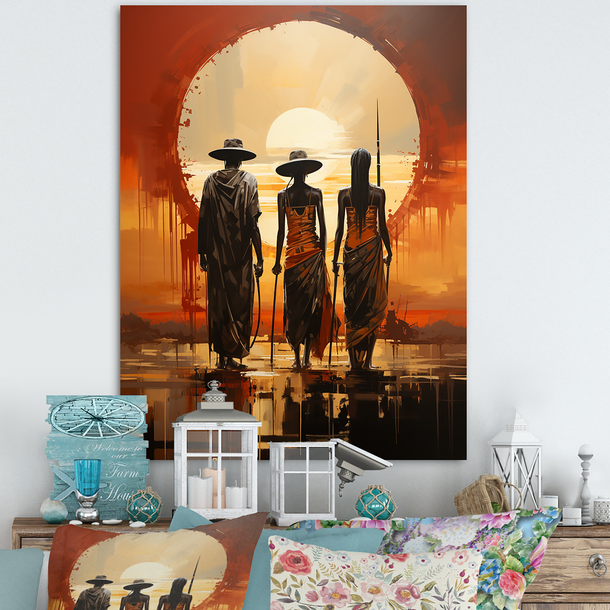 Red Barrel Studio® Kyrel Native American Art Tribal Vision II - Print ...