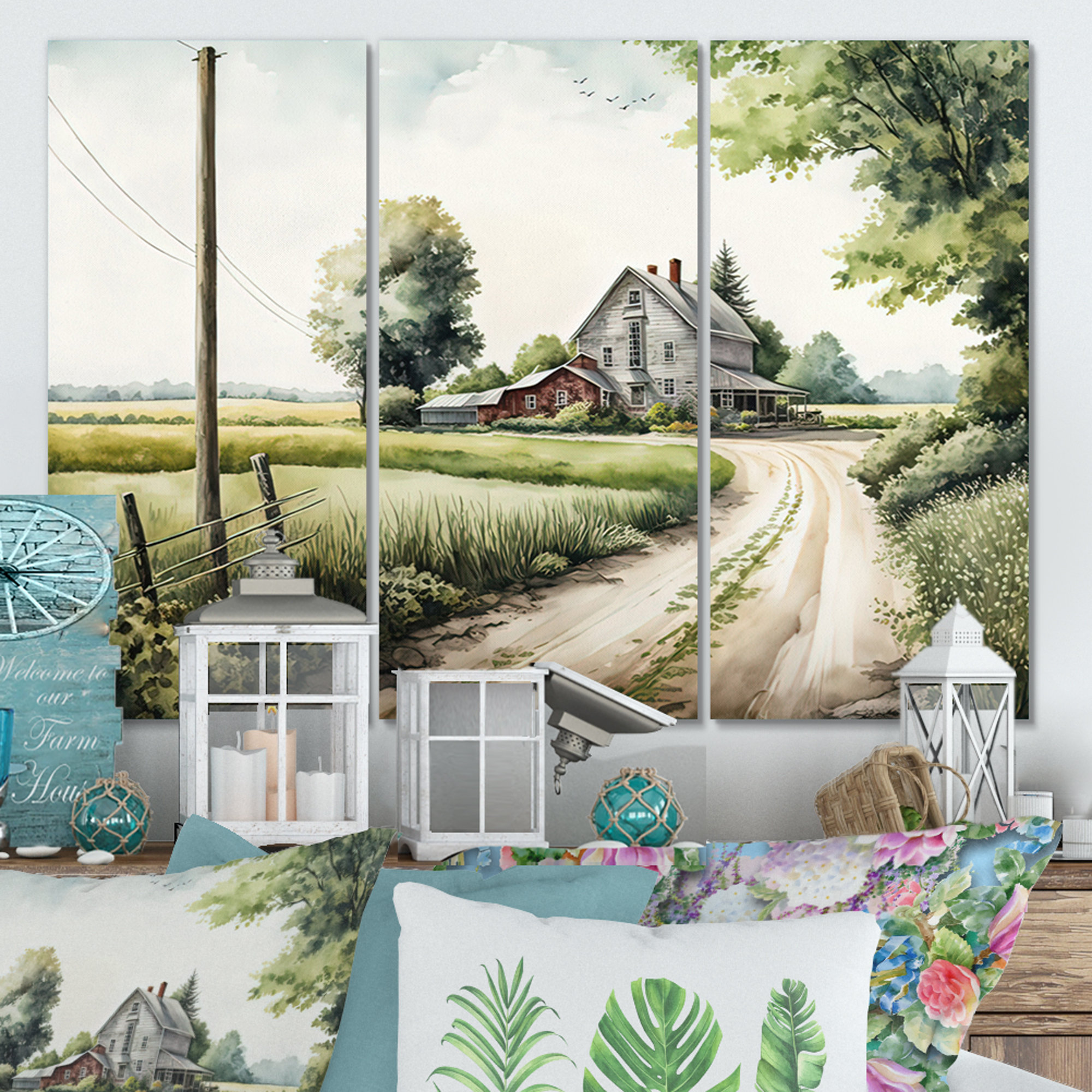 August Grove® Beautiful Barn In Spring V - Farmhouse / Country Canvas ...