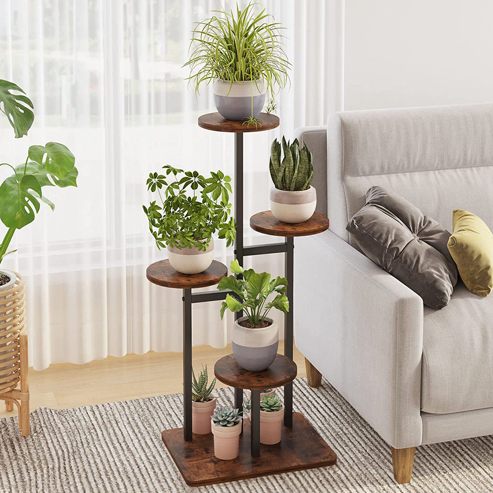 17 Stories Corner Flower Stand Multi-Layer Vintage Design Corynne ...