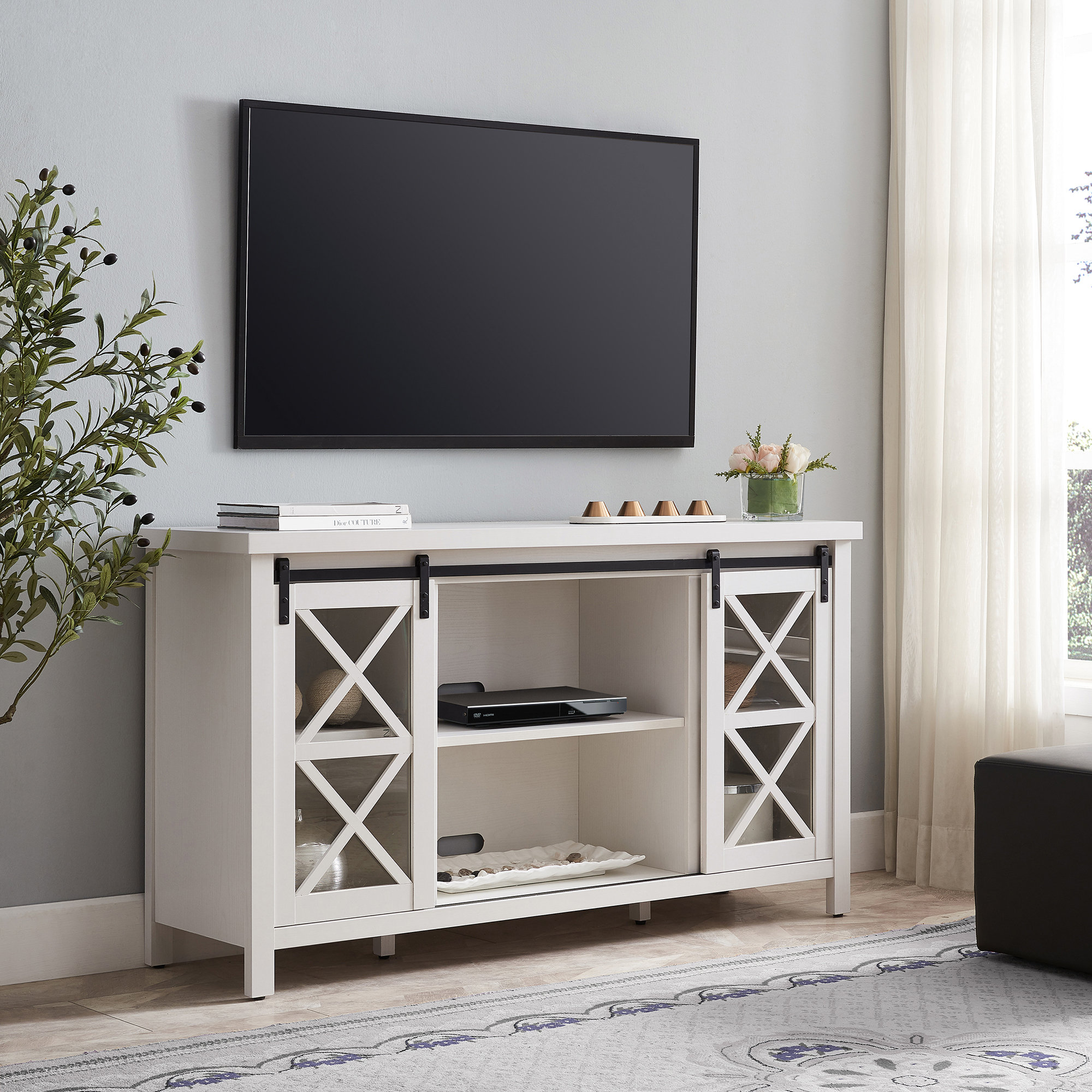 Laurel Foundry Modern Farmhouse® Rauch TV Stand for TVs Up to 65 ...