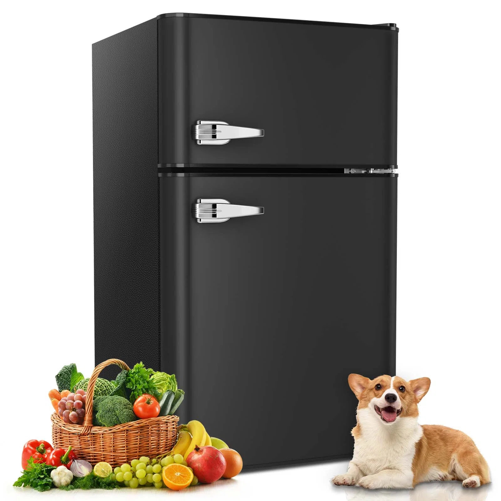 R.W.FLAME 3.1 cu.ft. Convertible Mini Fridge with Freezer & Reviews ...