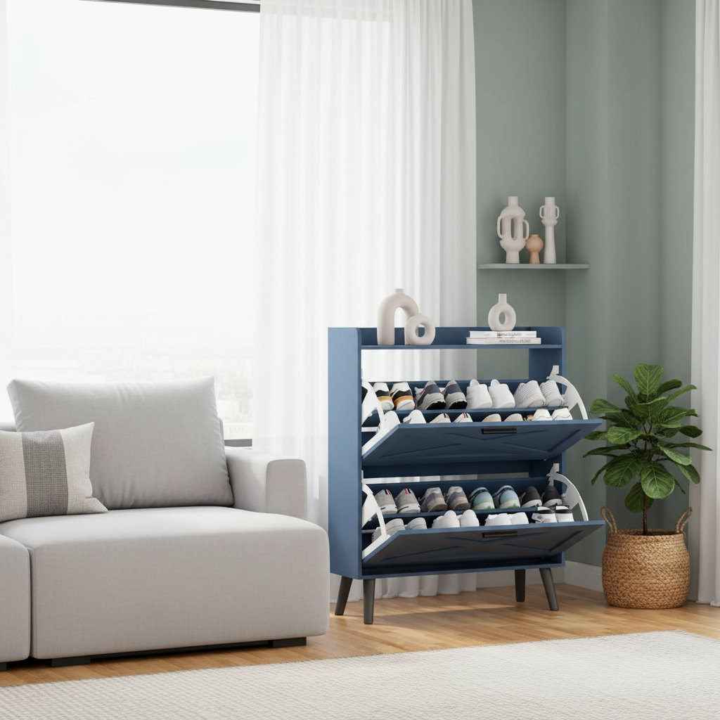 One Allium Way® This Modern, Slim, Concealed Shoe Cabinet Features A ...