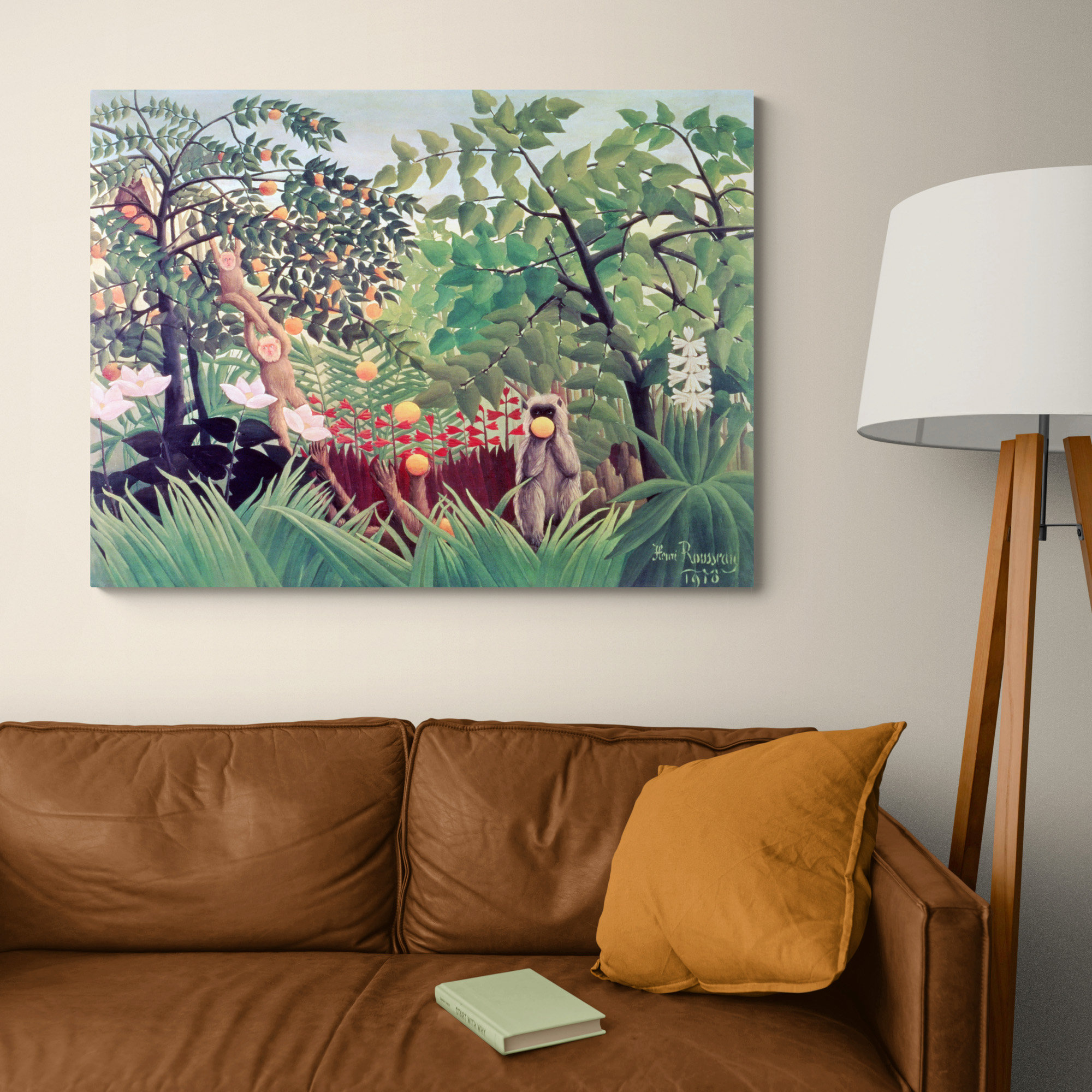 17 Stories Exotic Landscape by Henri Rousseau - Wrapped Canvas Painting ...