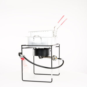 King Kooker 1 Burner Propane Rectangular Fryer Outdoor Cooker Kit with ...