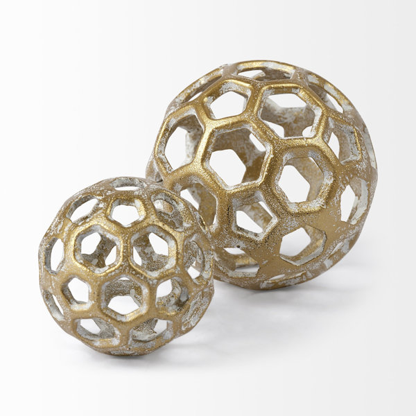 Trent Austin Design® Reeser Metal Decorative Orb Tabletop Sculpture ...