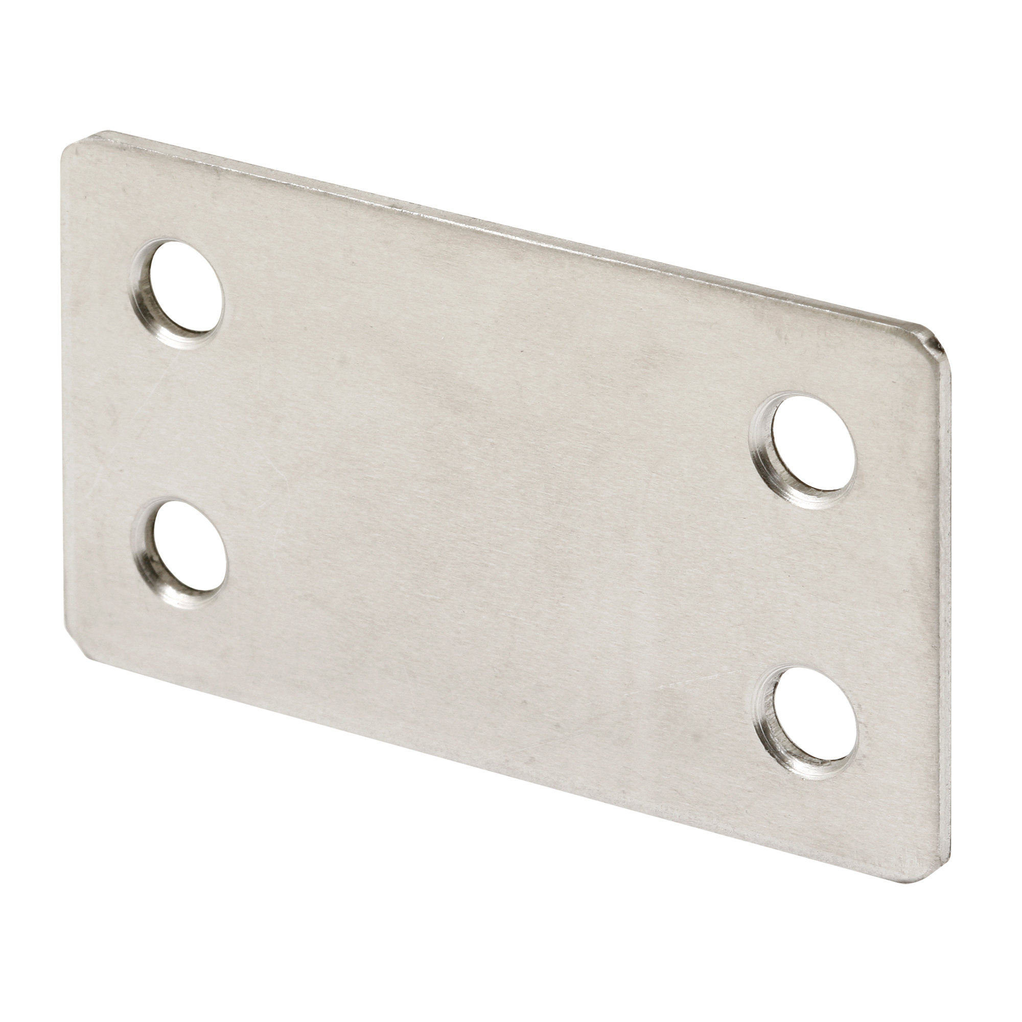 Prime-Line Alcove Clips, 1/4 in. Offset, Cast Stainless Steel, Satin ...
