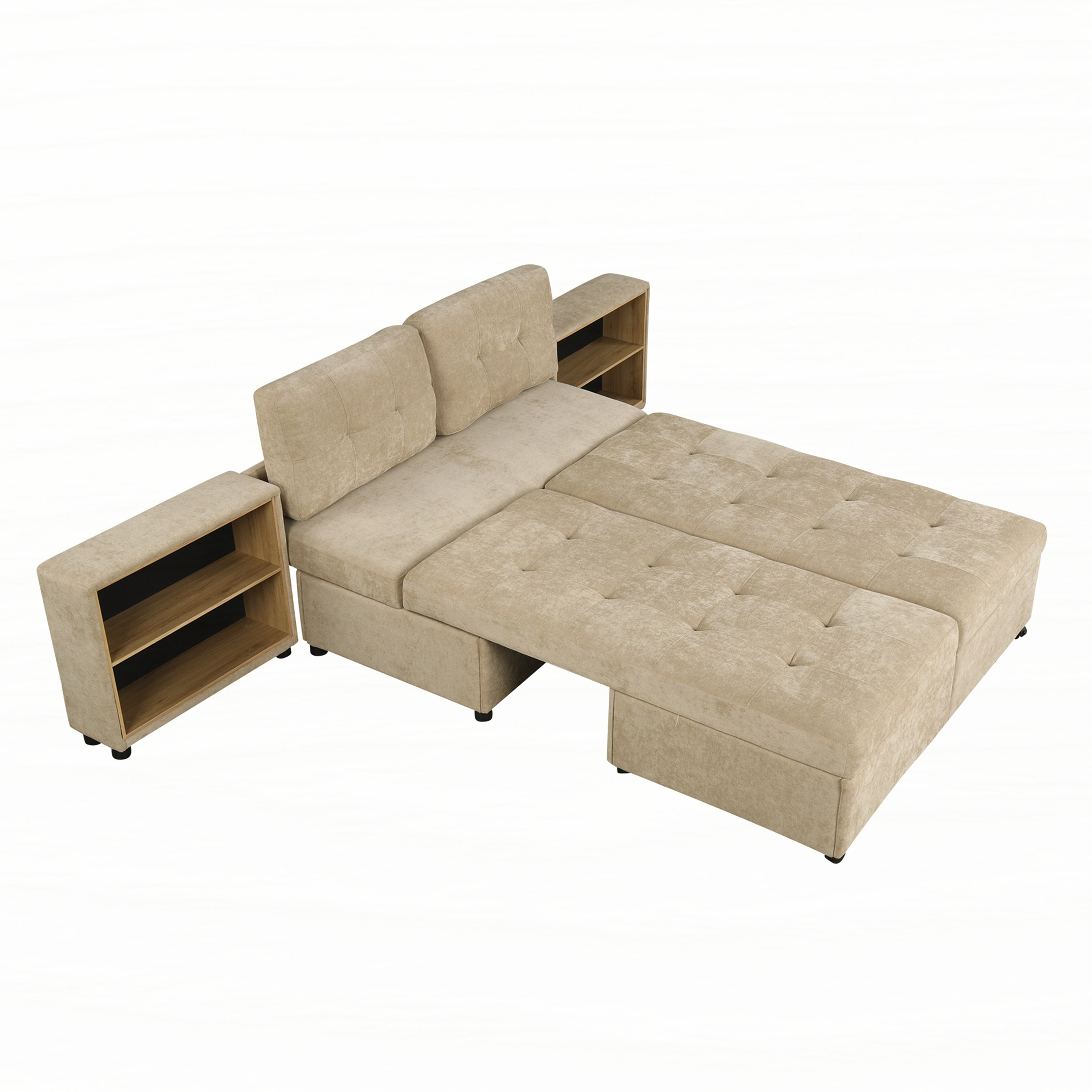 Latitude Run® 121.2" Versatile Sofa Bed Modular Sofa Free-combined Sofa ...
