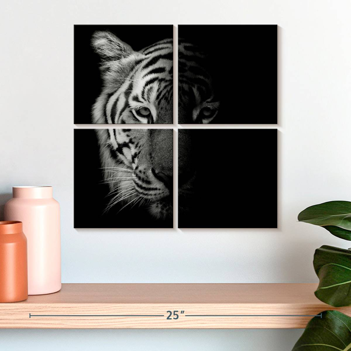 Ebern Designs Brampt Tiger Contour | Wayfair