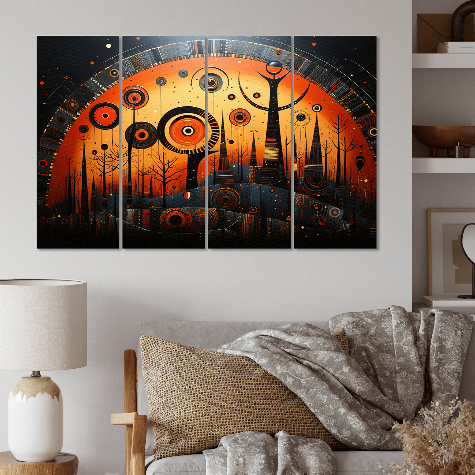 Design Art African Tribal Rhythms III - African Tribal Wall Decor - 4 ...