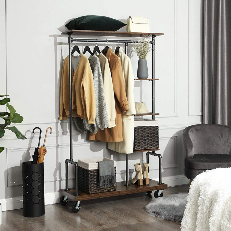 F4 16'' Metal Rolling Clothes Rack - Wayfair Canada