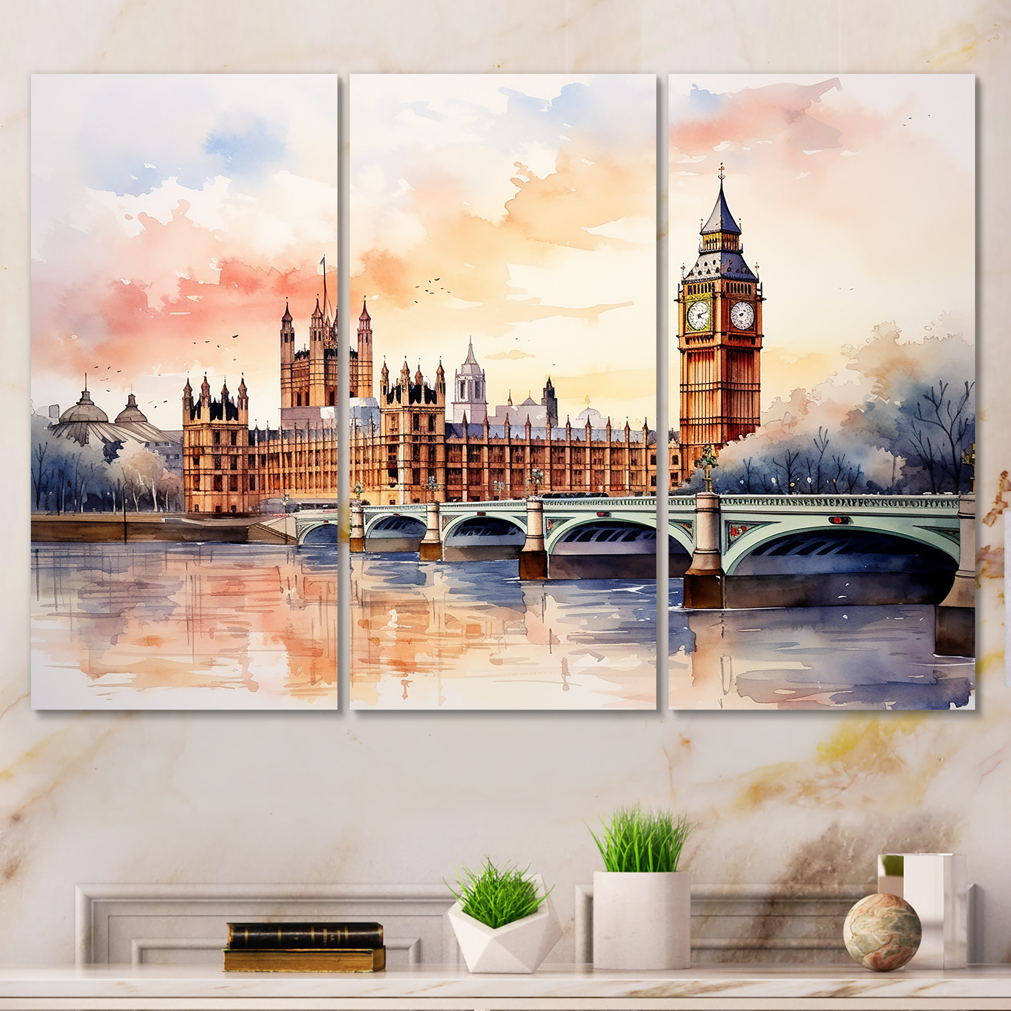 Red Barrel Studio® Big Ben London Skylines At Sunset I - City London ...