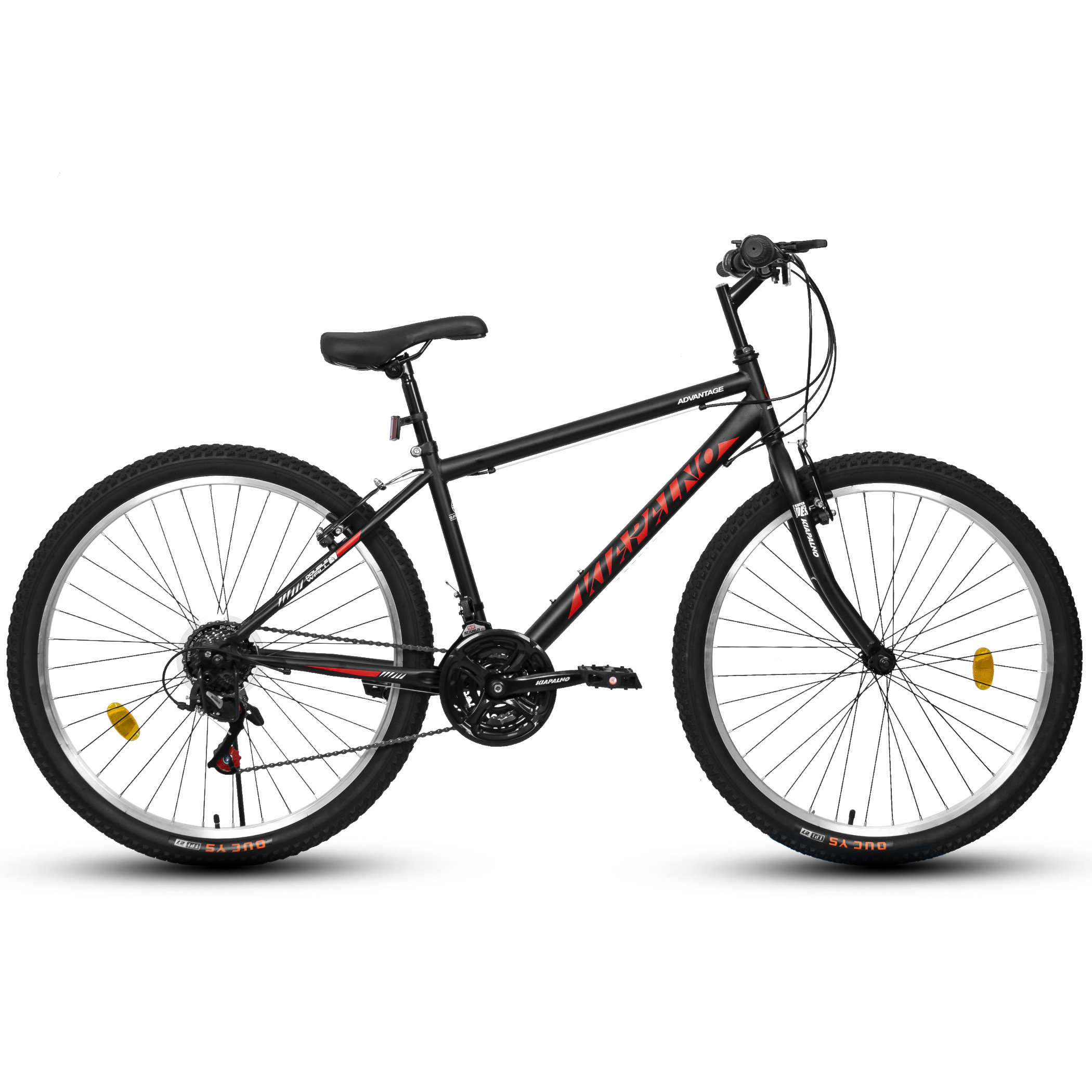 17 Stories 26 Inch Carbon Steel Frame Mountain Bike,21-Speed Dual V ...