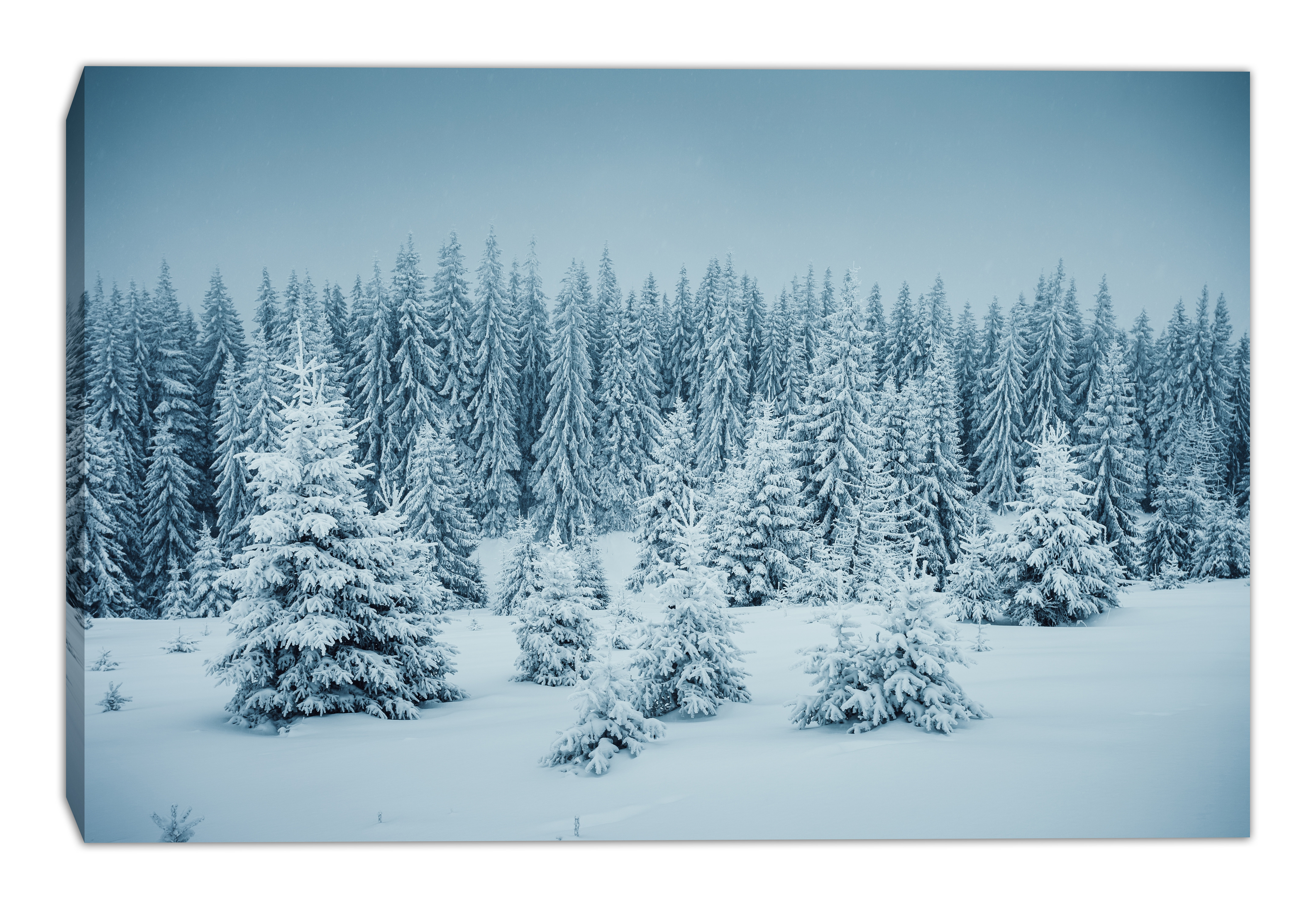 Union Rustic Snowfield Evers Winter Wrapped Canvas Wall Art | Wayfair