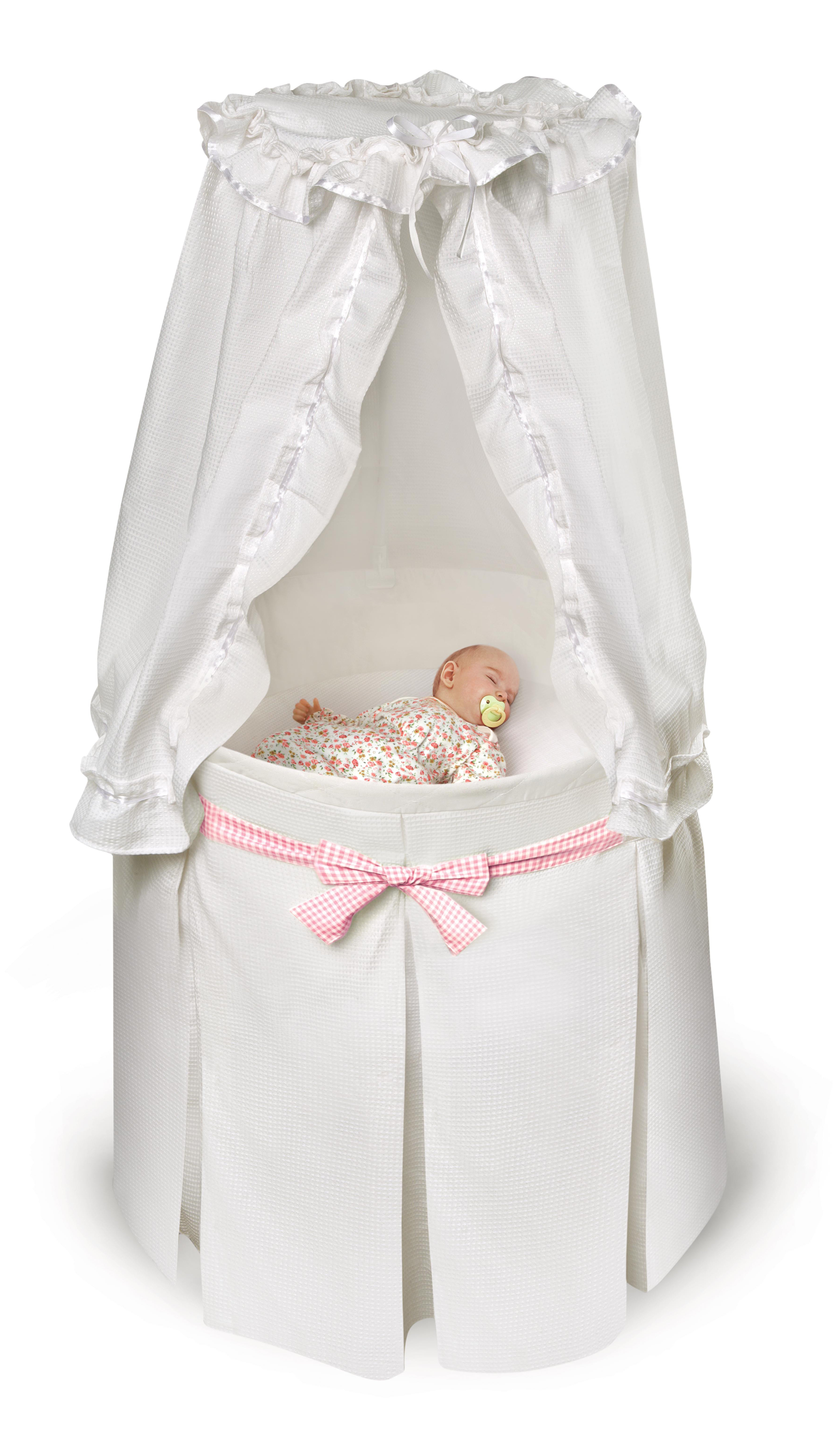 Harriet Bee Deford Round Baby Bassinet with Bedding "& Reviews" | Wayfair