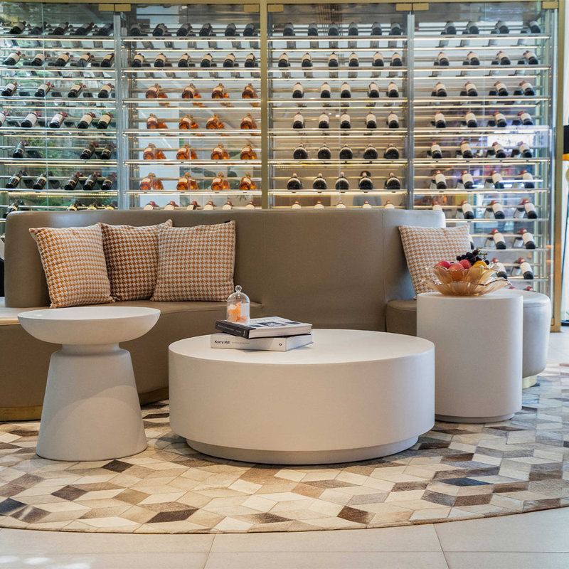 Elementi Rome Concrete 3 Piece Coffee Table Set | Wayfair