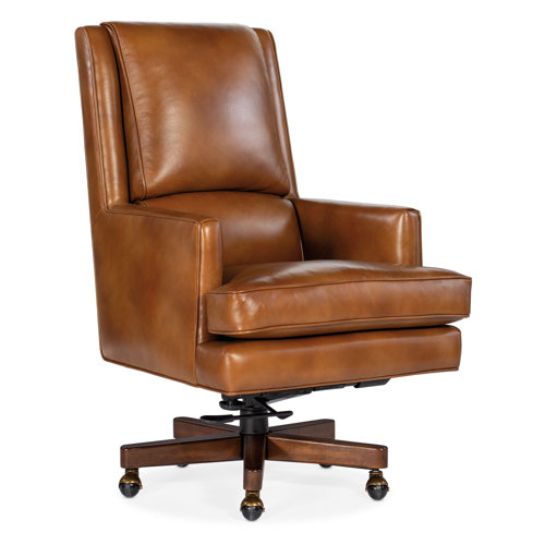 Genuine Leather Office Chairs You'll Love | Wayfair