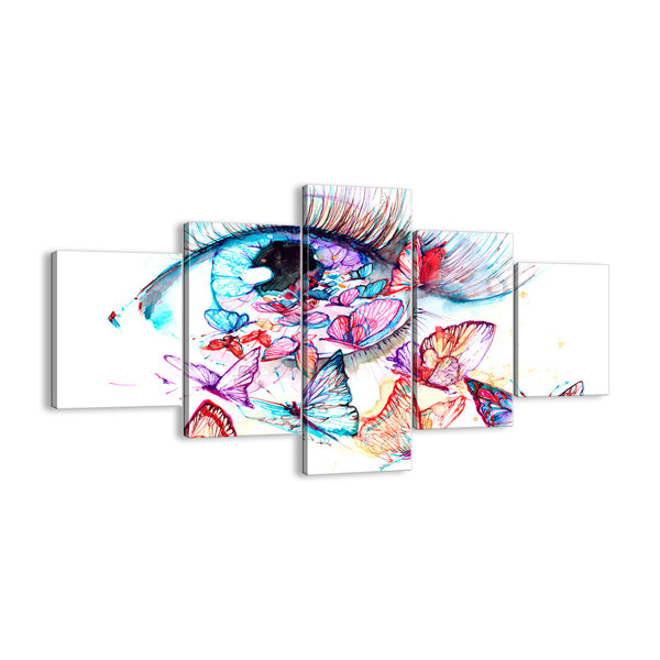 Brayden Studio 5-tlg. Leinwandbilder-Set Fairy-tale Eyes Spell | Wayfair.de