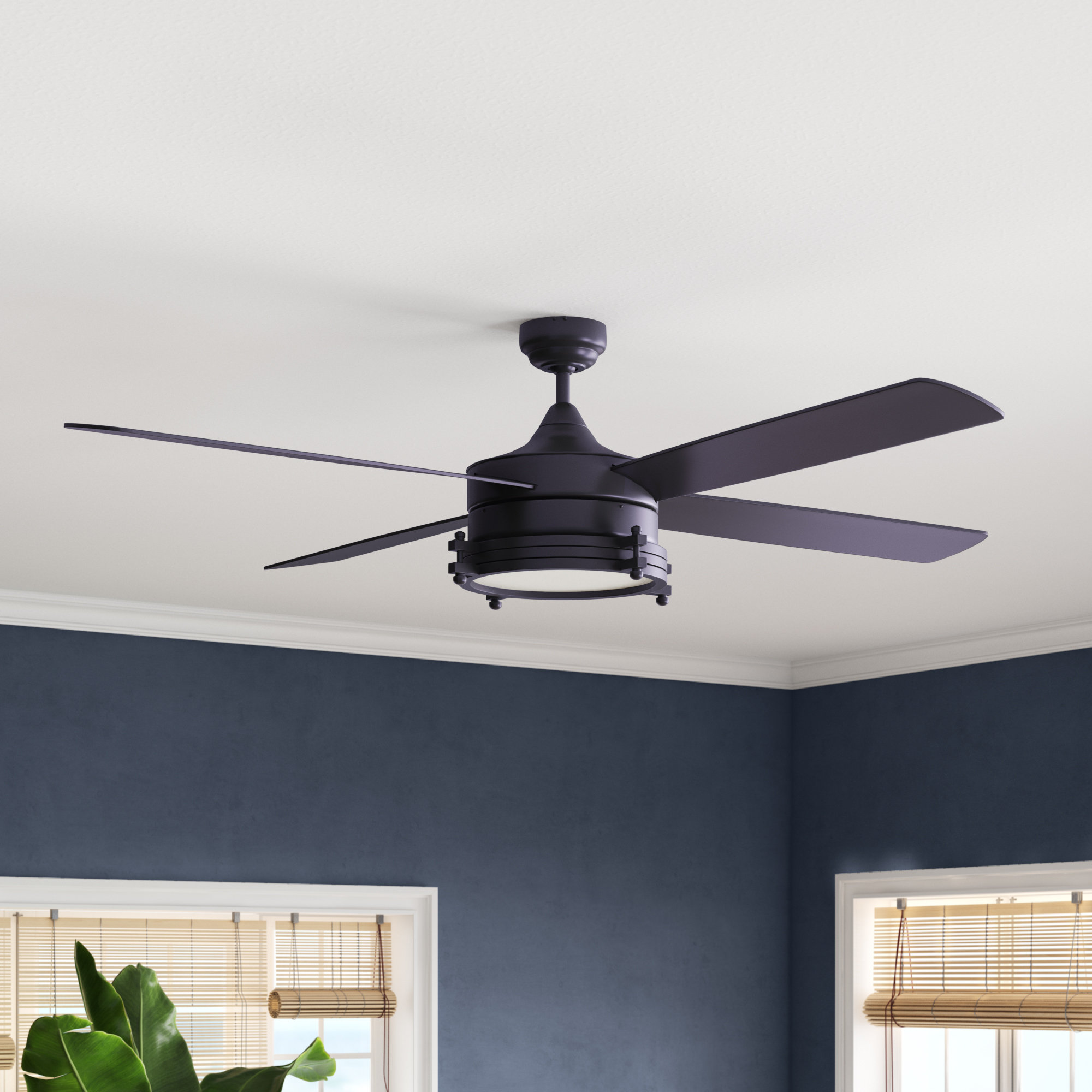 Breakwater Bay 52" Wilkerson 4 - Blade LED Standard Ceiling Fan with ...