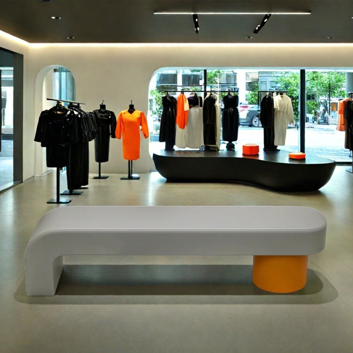 RESROS Bench clothing store cloakroom sofa bench - Wayfair Canada