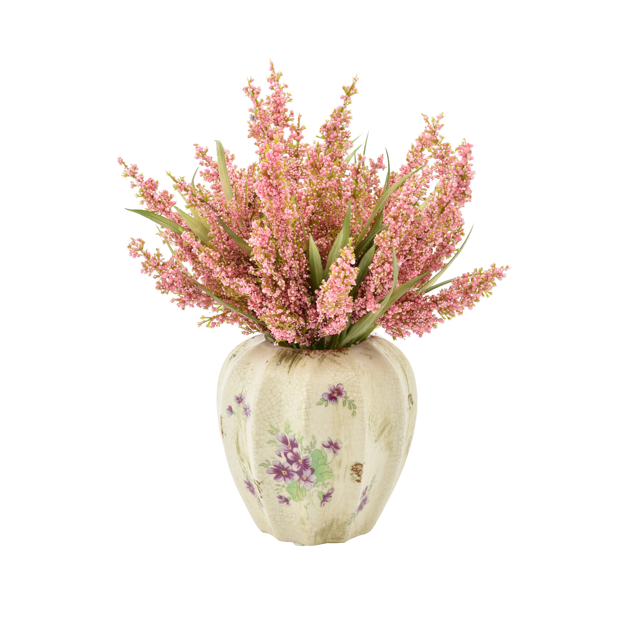 Primrue Heather Floral Arrangement in Decorative Vase - Wayfair Canada