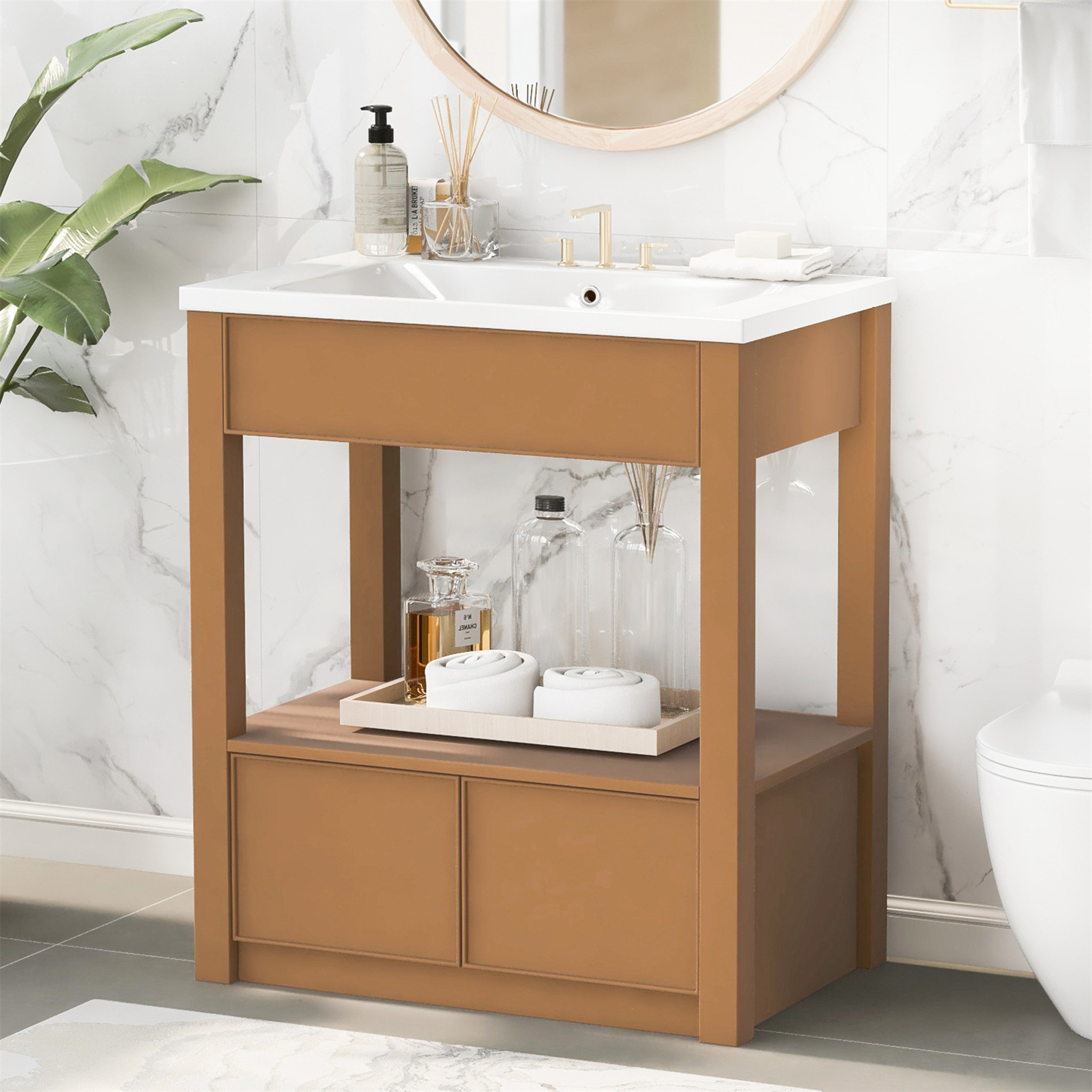 HLILish 30'' Single Bathroom Vanity Base Only | Wayfair