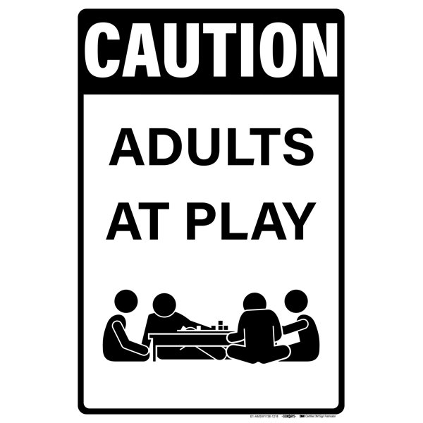 Signways Adults at Play Board Games Sign - Wayfair Canada