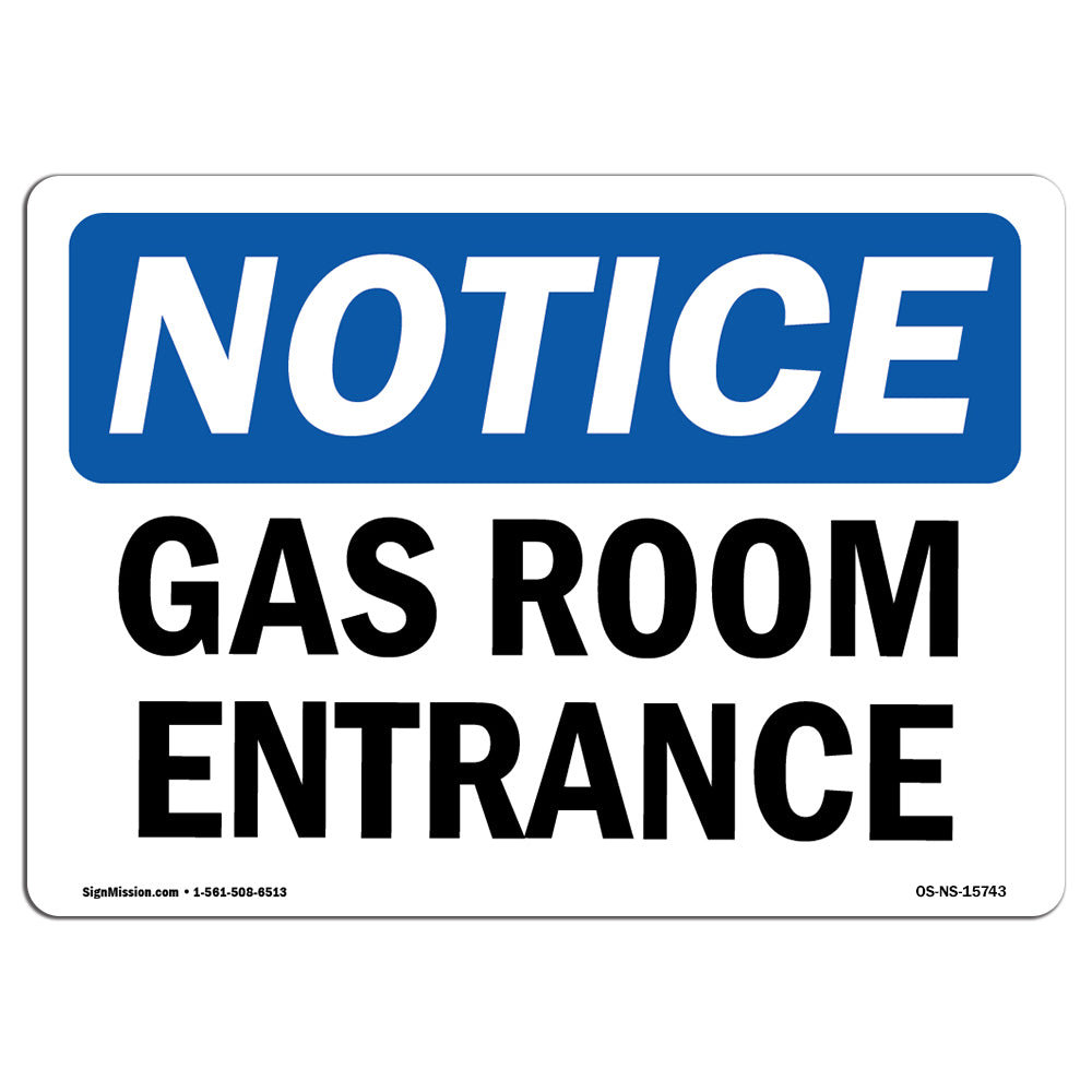 SignMission Gas Room Entrance Sign | Wayfair