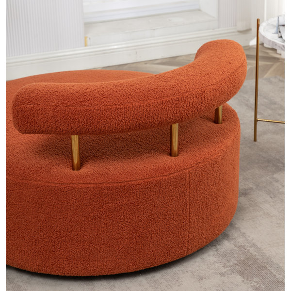 Orren Ellis Chenice Upholstered Swivel Barrel Chair & Reviews | Wayfair