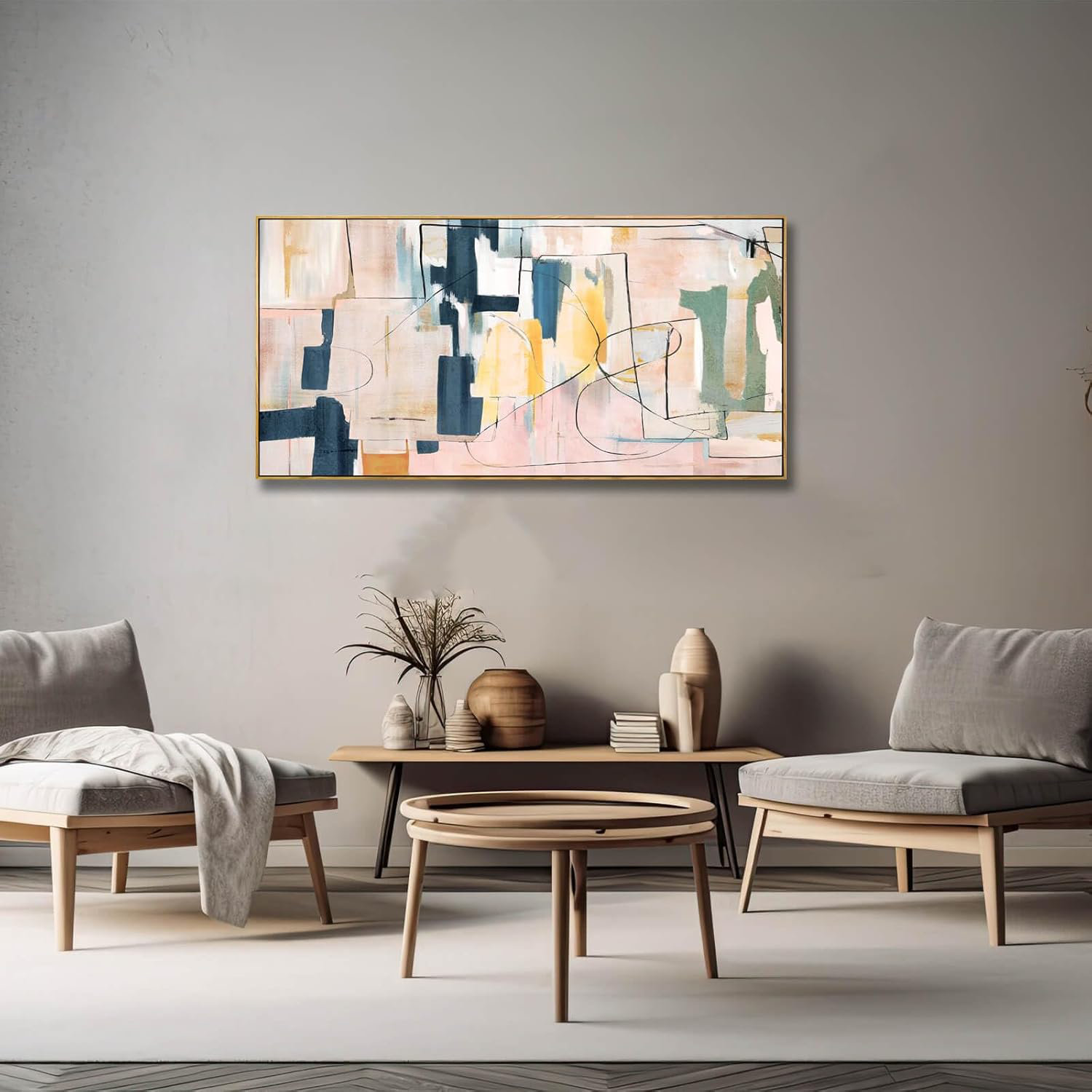 Brayden Studio® Wall Art Canvas Abstract Art Paintings | Wayfair