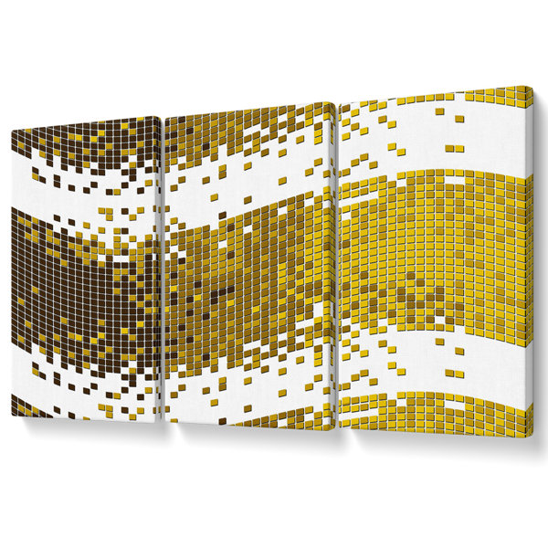 Ivy Bronx Duo Wave Canvas 3 Panel Set | Wayfair.co.uk