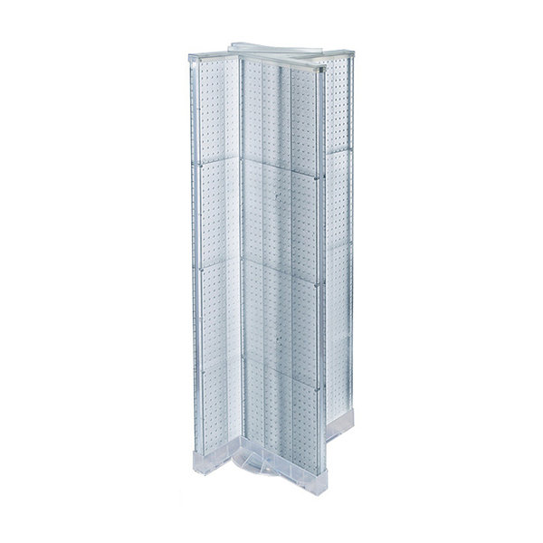 Azar Displays Pinwheel Pegboard Floor Display on Revolving Base ...