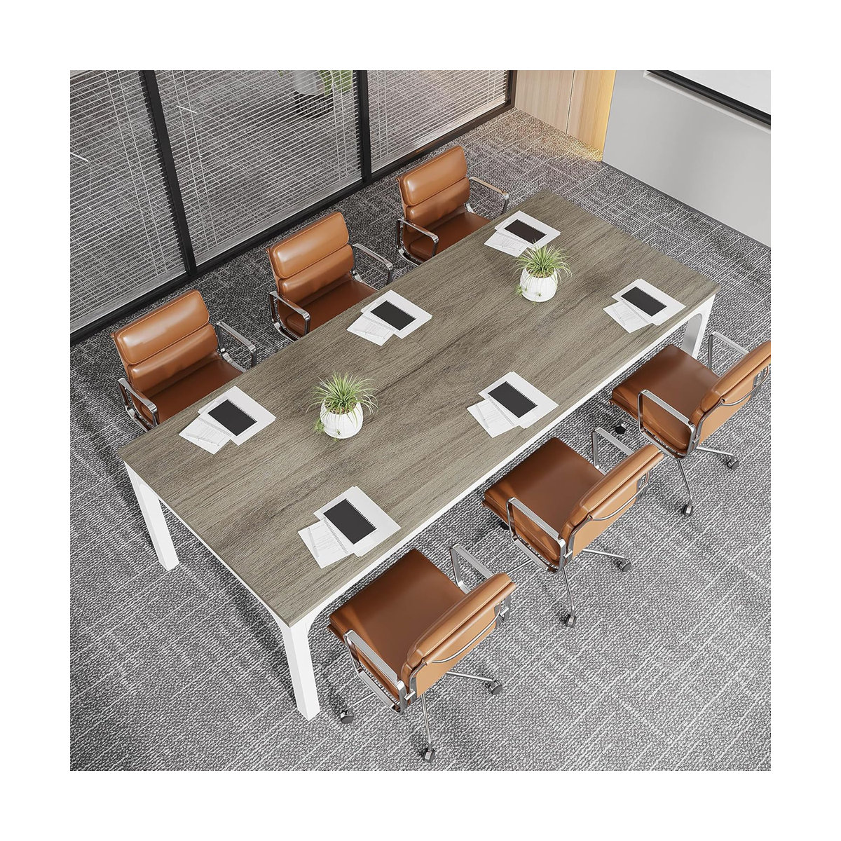 Wrought Studio™ 78" Dining Table Large Rectangle Kitchen Dinner Table ...