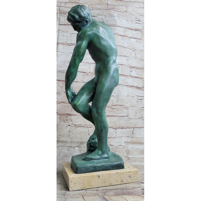 Red Barrel Studio® Adam By Auguste Rodin - Bronze Metal Statue ...