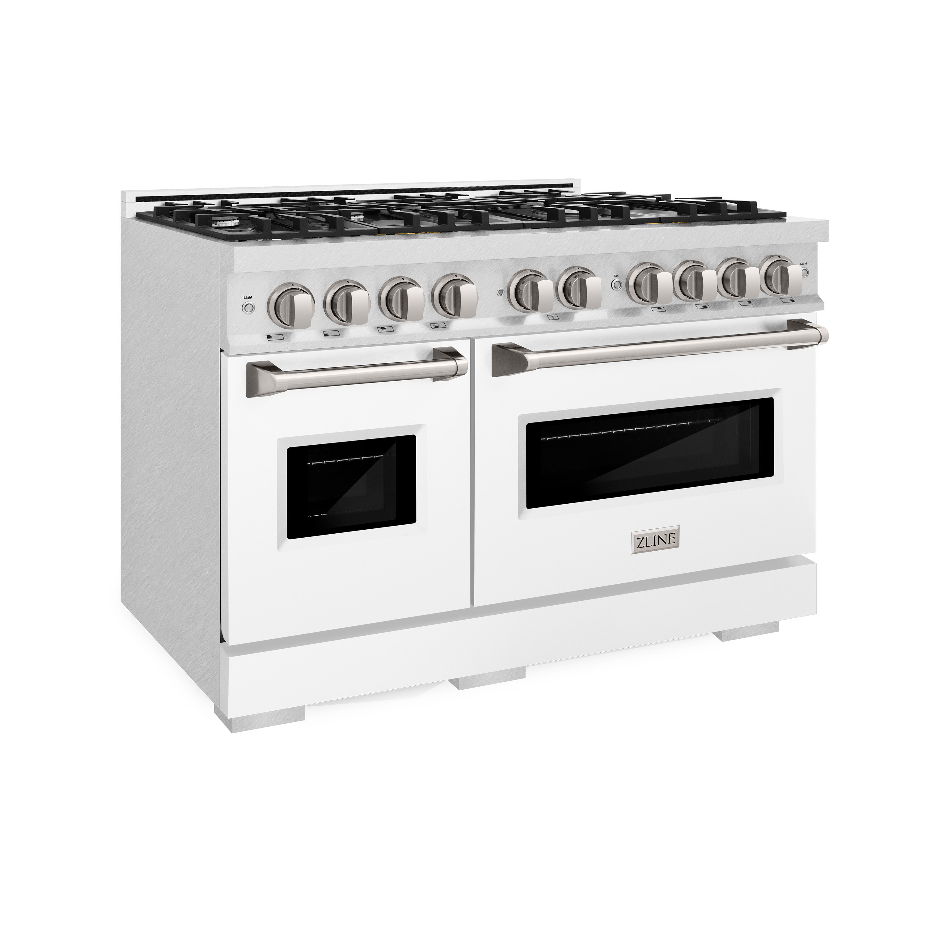 ZLINE 48 in. 6.7 cu. ft. Classic Double Oven Gas Range with 8 Burner ...