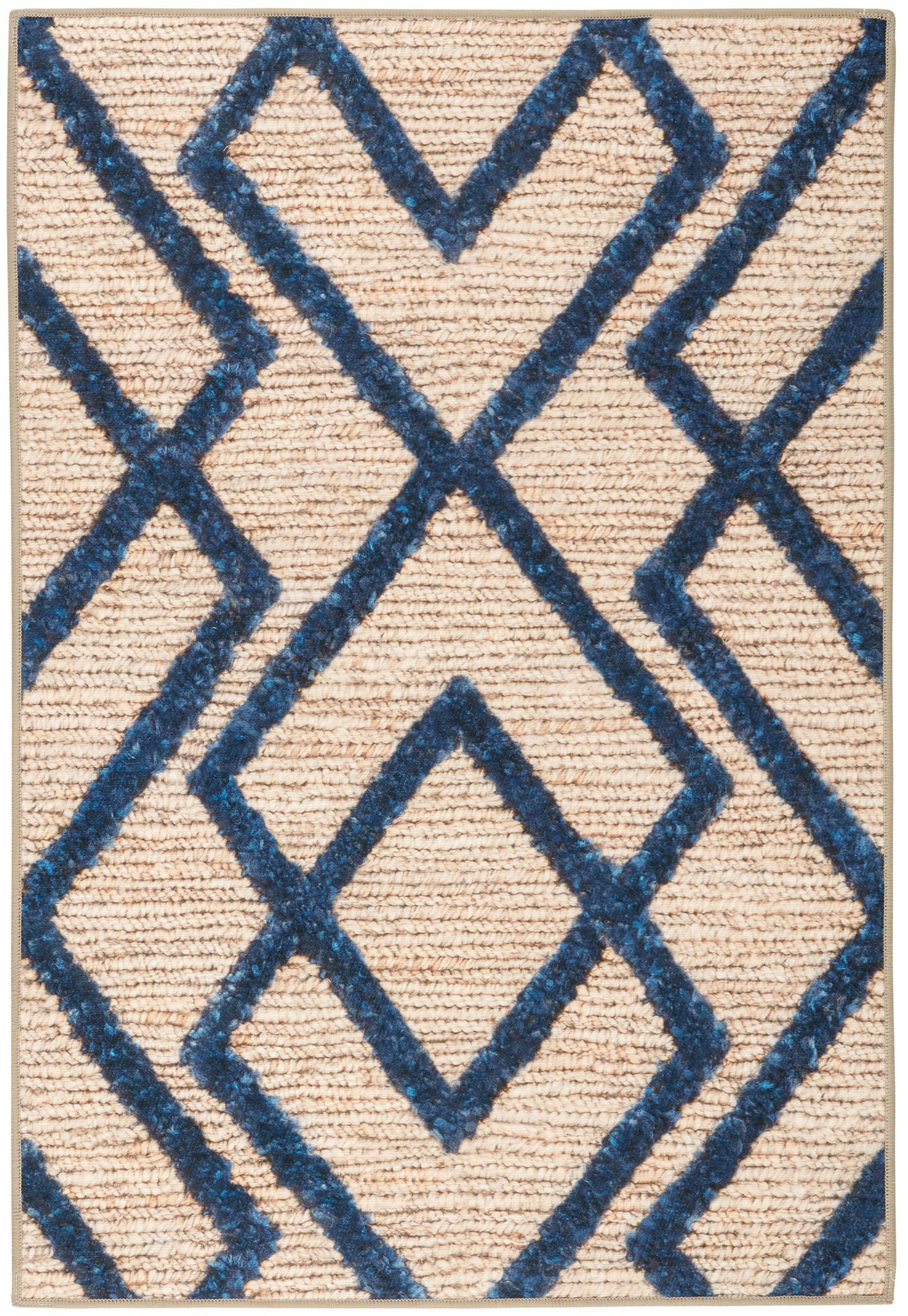 Dash and Albert Rugs Marco Navy Machine Washable Rug | Wayfair