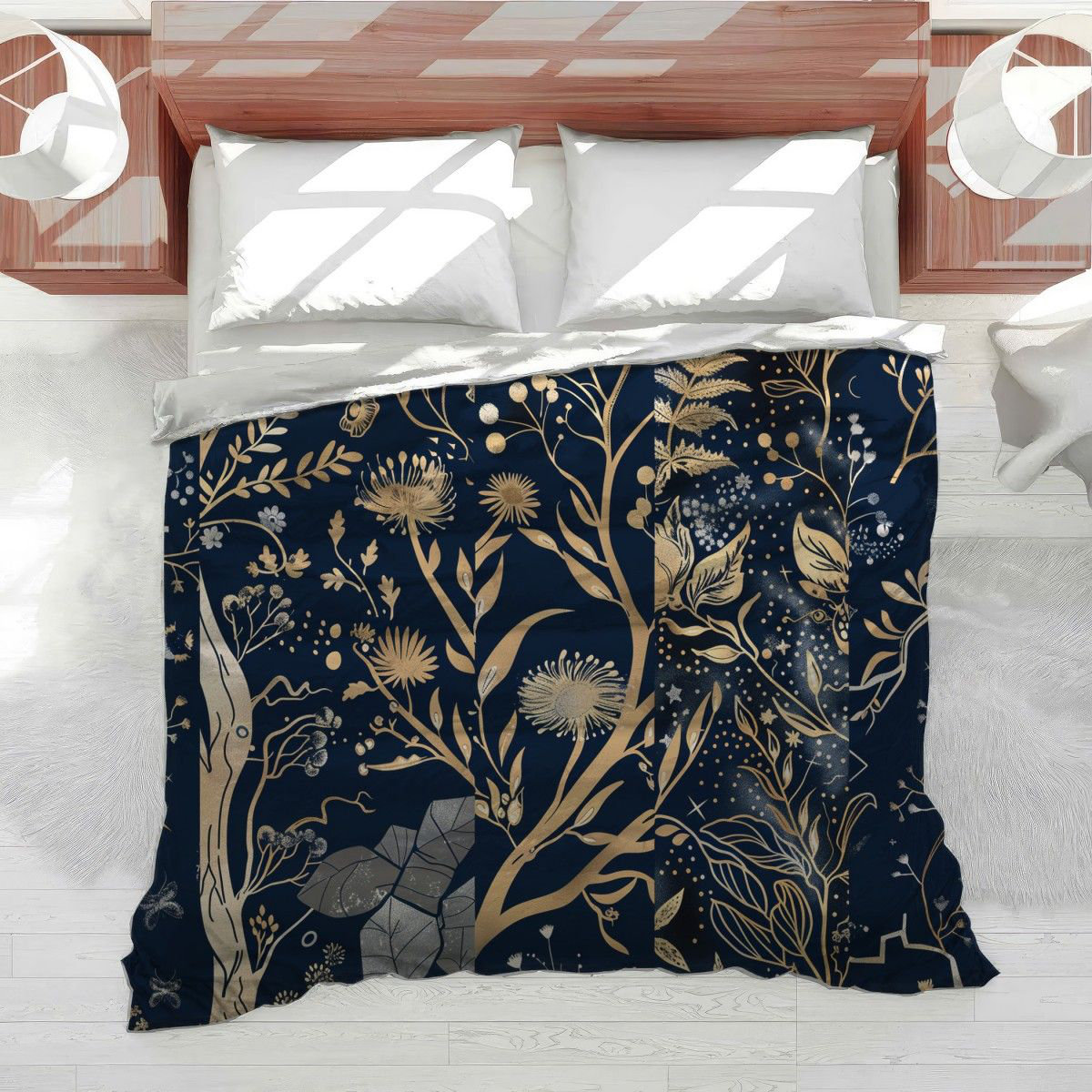 VisionDecor Nature Night Bedding Nature Motif Comforter Starry | Wayfair