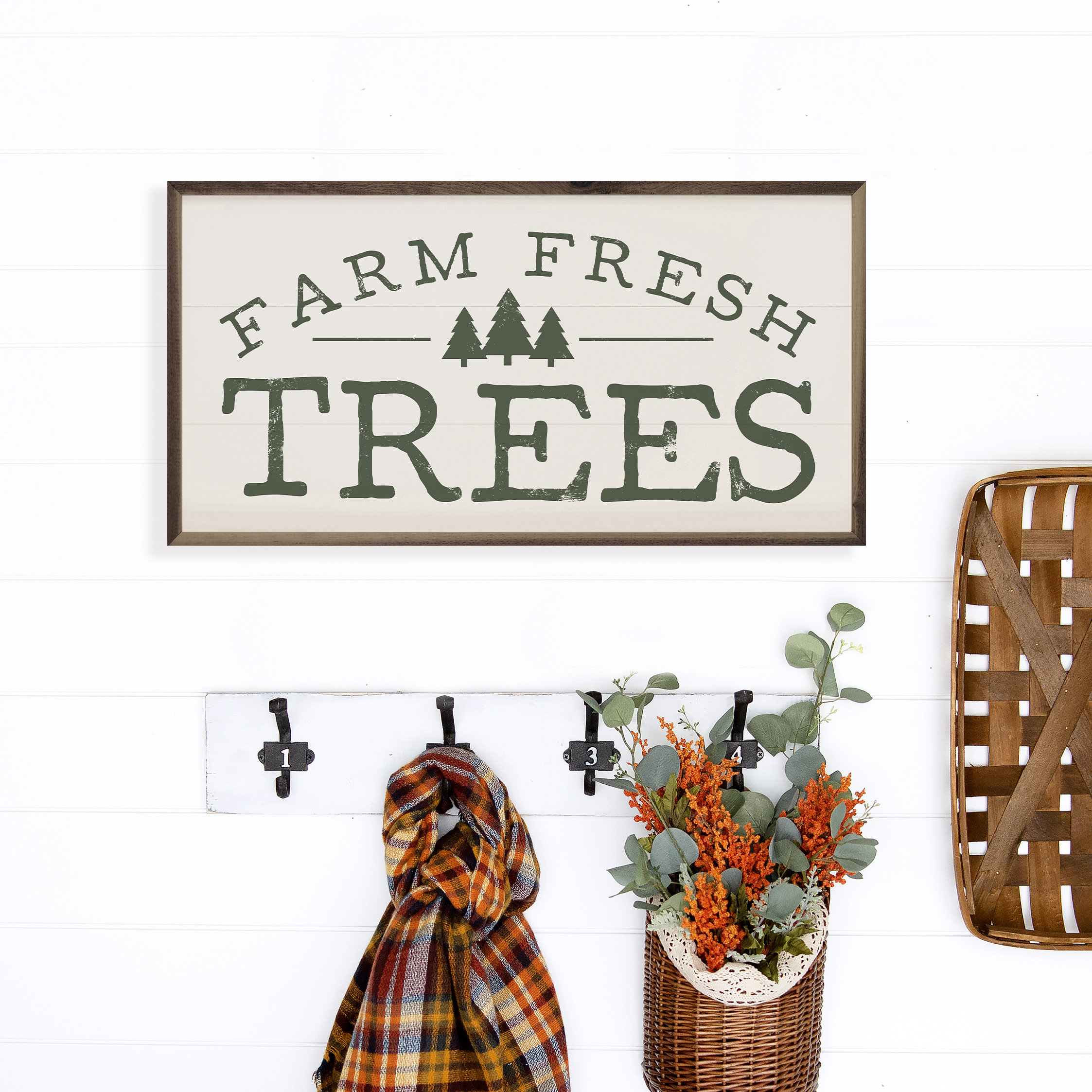 The Holiday Aisle® Green Farm Fresh Trees White | Wayfair