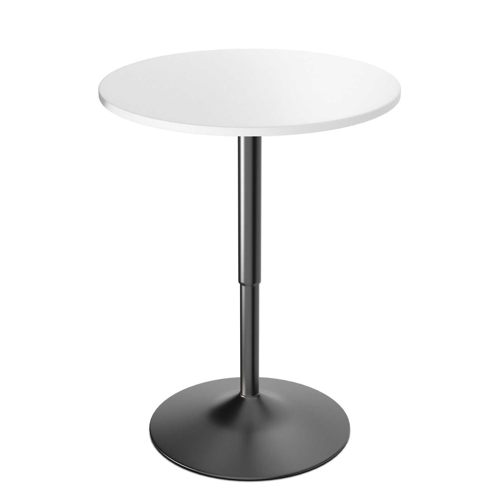 Ebern Designs 23.5" Bistro Pub Table Adjustable Height Round Cocktail ...