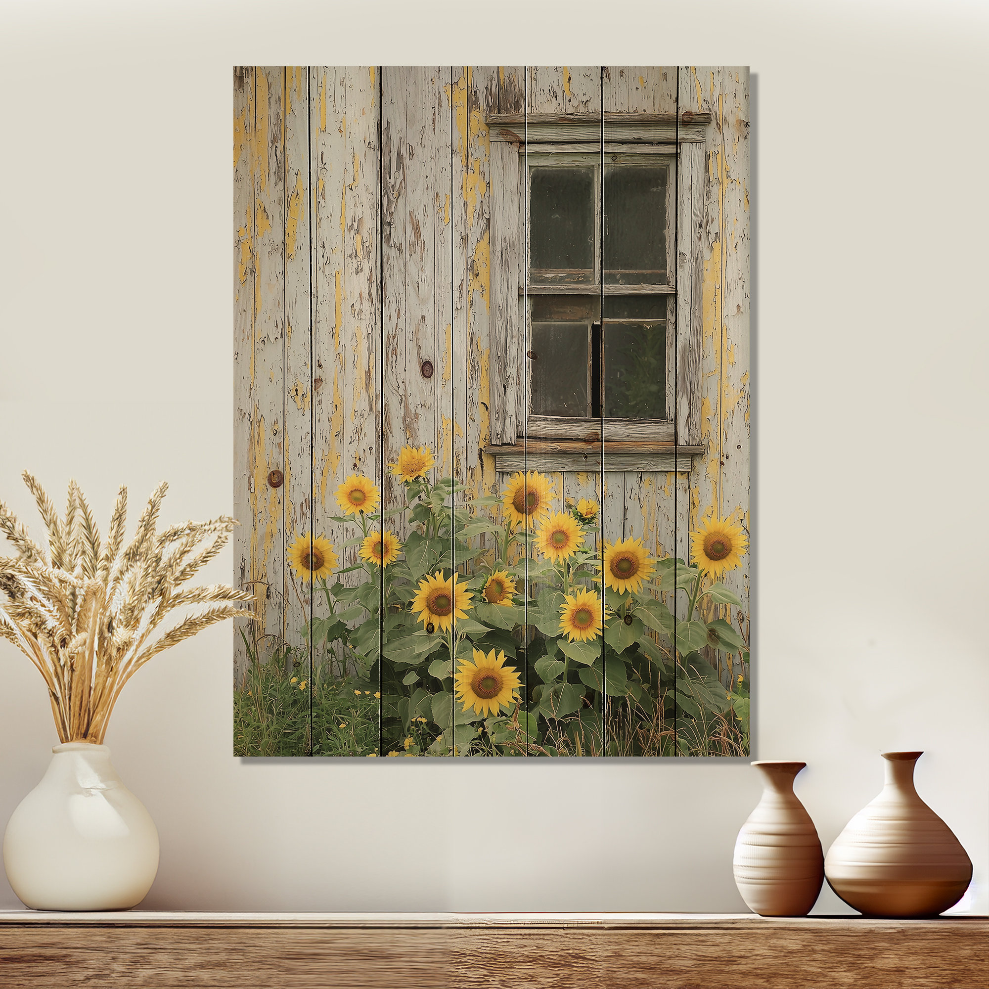 Ophelia & Co. Countryside Sunflowers And The Barn Windows II ...