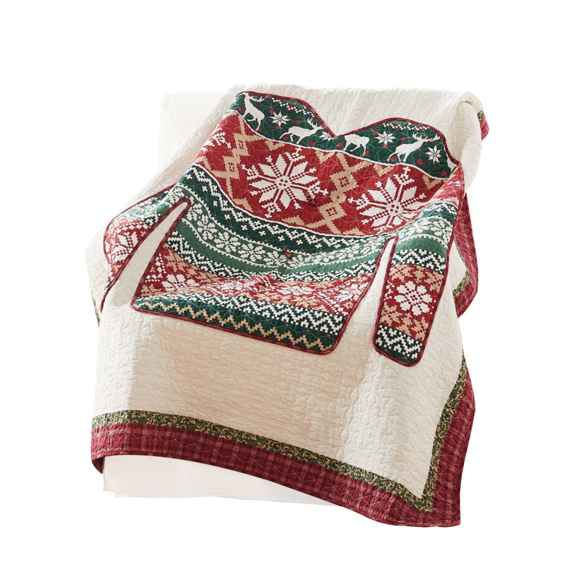 Benjara Quilted Throw Blanket | Wayfair