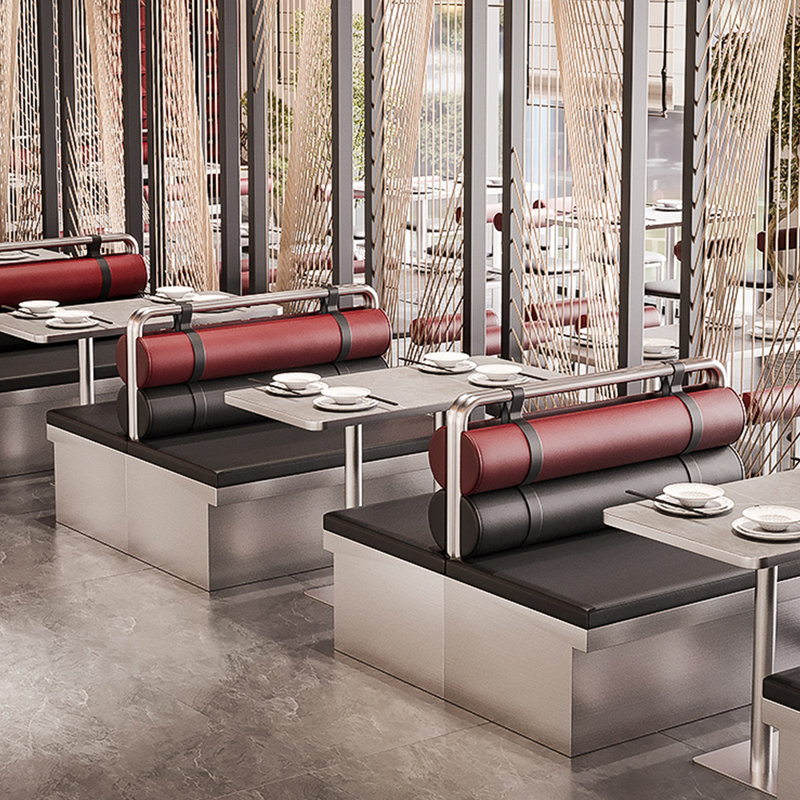 Visual card holder Modern Simple Restaurant Stainless Steel Benches ...