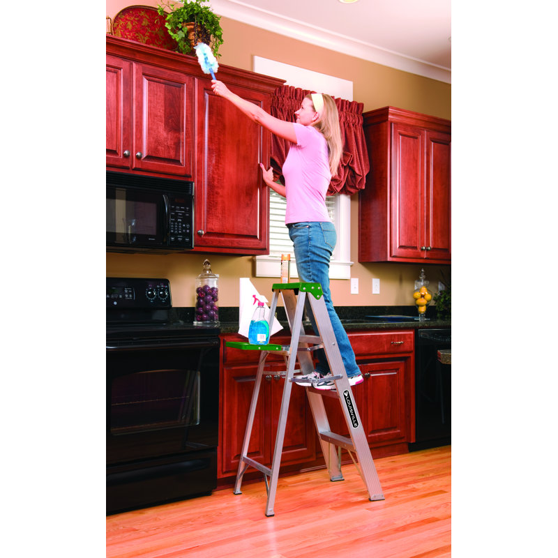 Louisville Ladder, 4 Ft, Aluminum Step Ladder, Type Ii, 225 Lb Load ...