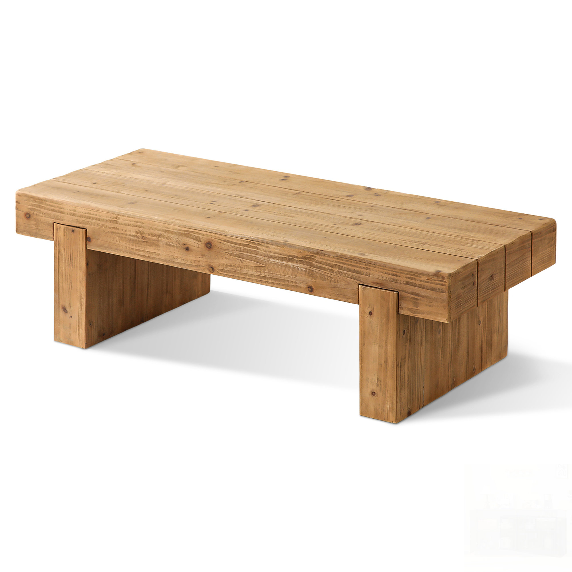 August Grove® Modern Minimalist Solid Wood Coffee Table With Sturdy H ...