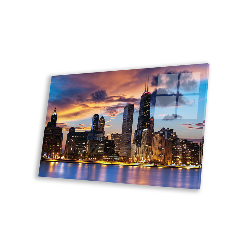 Latitude Run® Chicago Skyline by Paul Rommer - Unframed Print | Wayfair