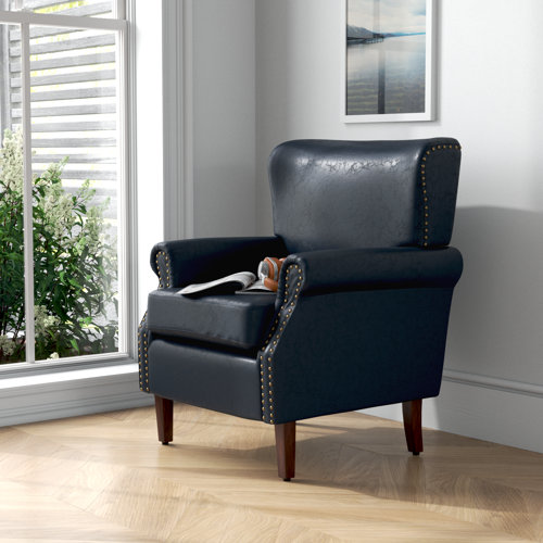 Arm Leather Accent Chairs You'll Love | Wayfair