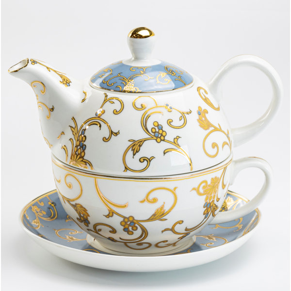Coastline Imports Grace's Tea Ware 16oz. Teapot Set For 1 & Reviews ...