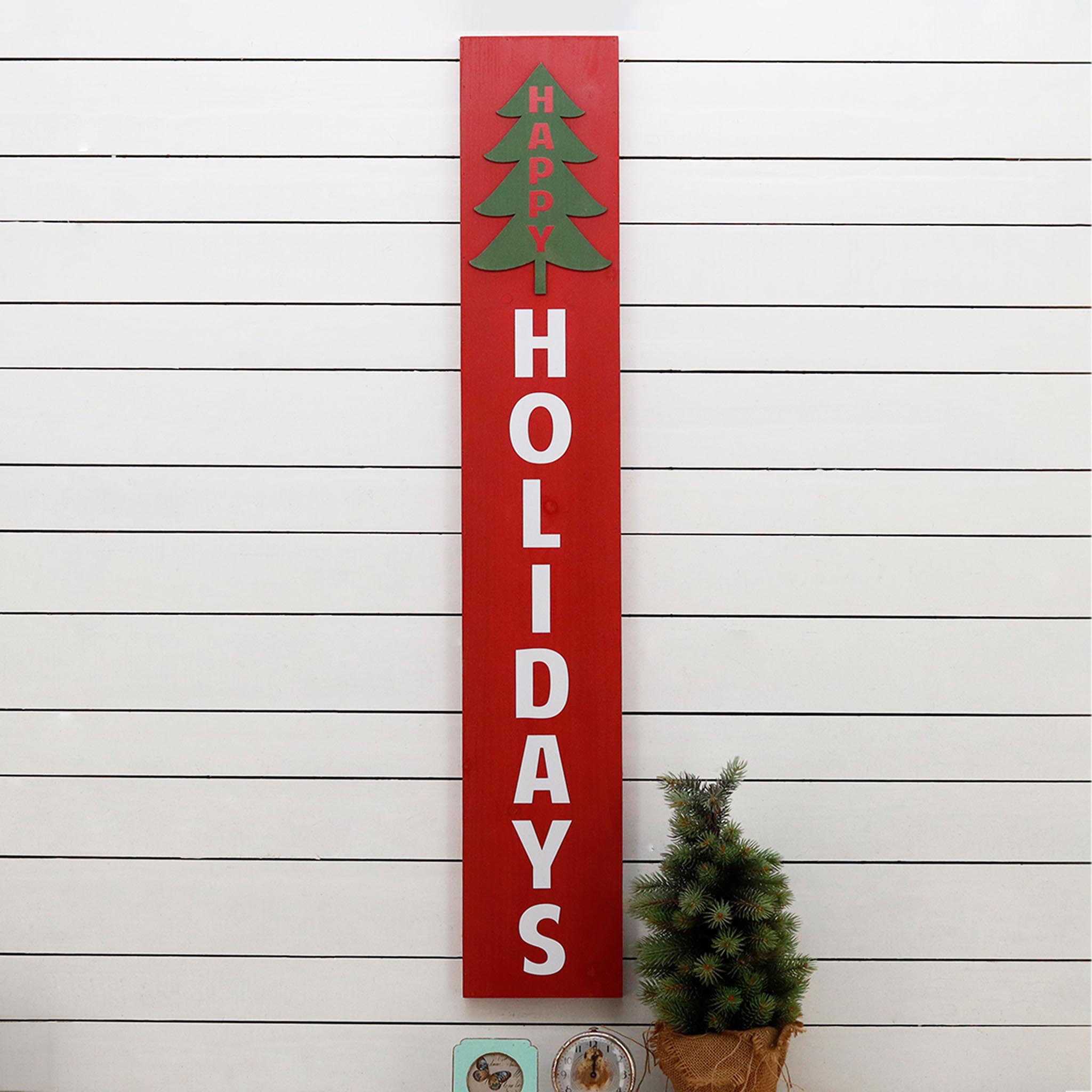 The Holiday Aisle® Happy Holidays Wall Sign | Wayfair