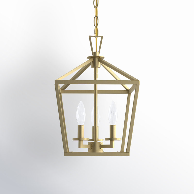 Birch Lane™ Hastings 3-Light Lantern Geometric Chandelier & Reviews ...