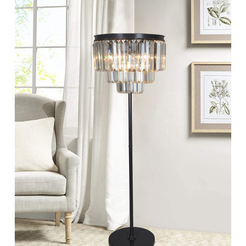 Clear & Glass Shade Floor Lamps You'll Love | Wayfair