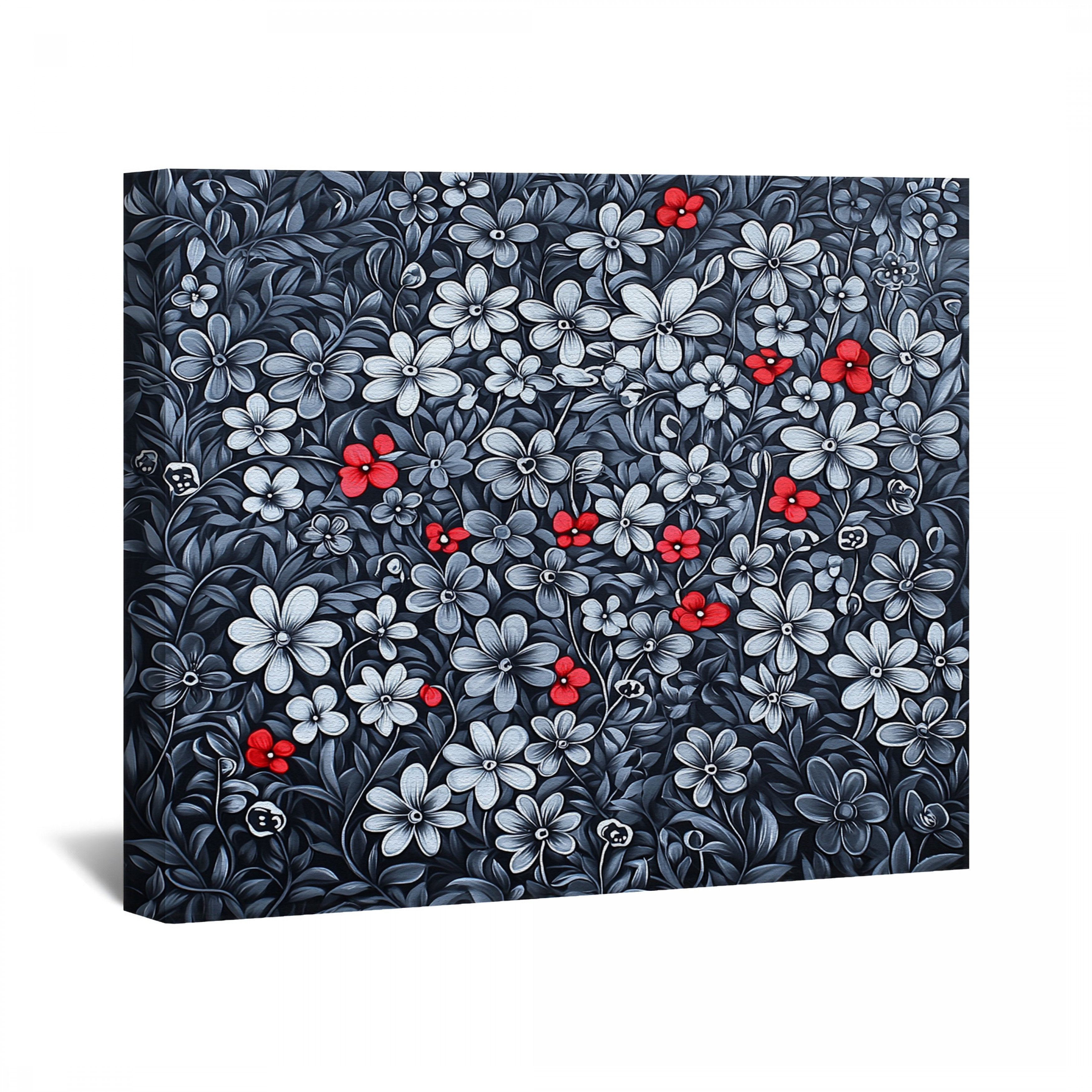 VisionDecor Flower Garden Canvas Wrap - Nature Wall Decor | Wayfair